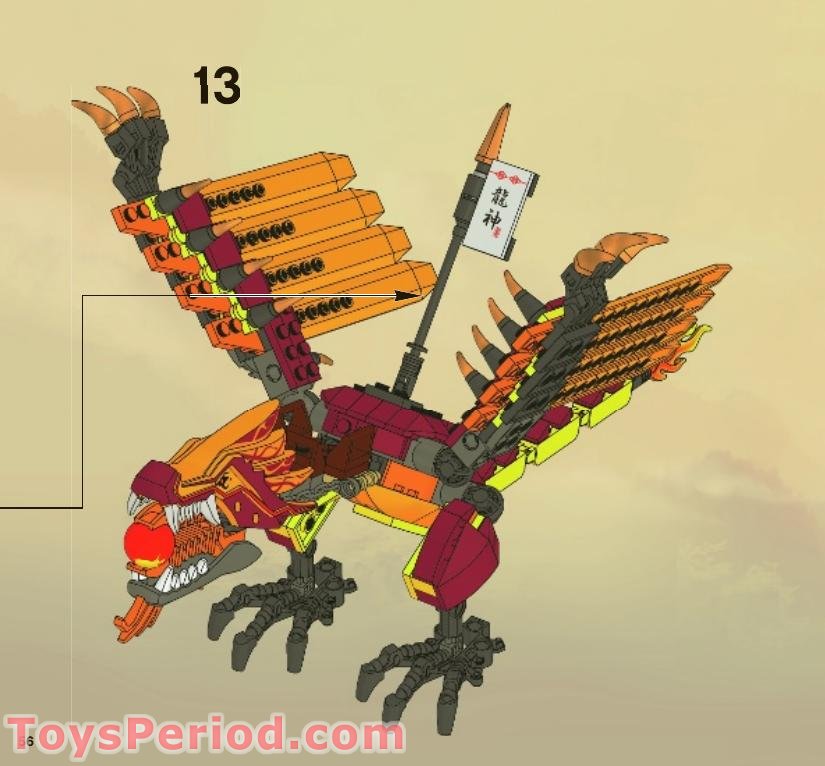 LEGO 2507 Fire Temple Instructions and Parts List