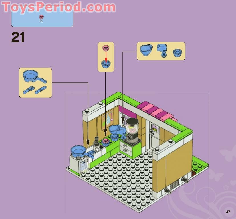 LEGO 3315 Olivia's House Instructions and Parts List