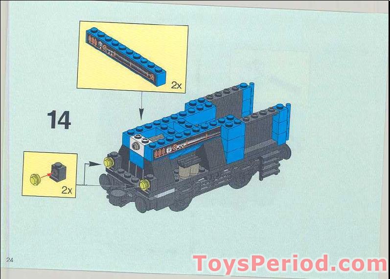 LEGO 3740 My Own Train - Small Engine Instructions and Parts List