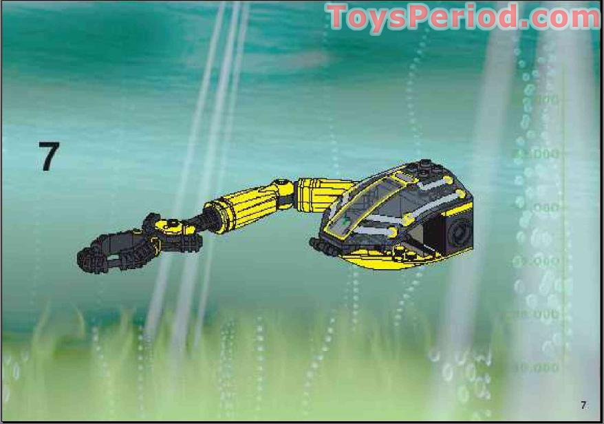 LEGO 4794 Alpha Team Command Sub Instructions and Parts List