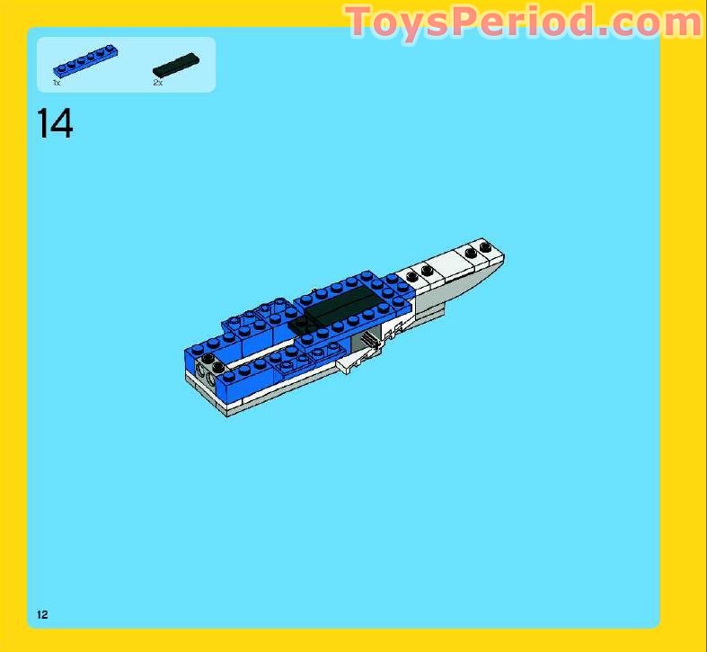 LEGO 4995 Cargo Copter Instructions and Parts List