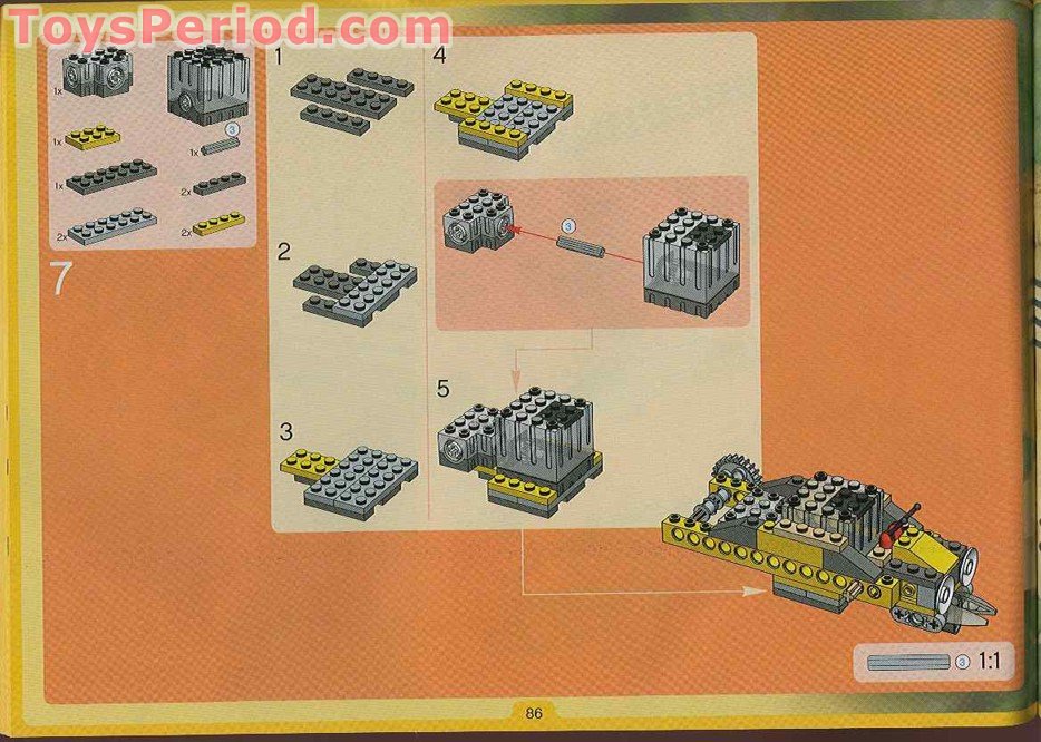 LEGO 4094 Motor Movers Instructions and Parts List