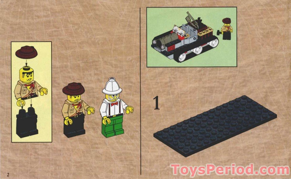 LEGO 5934 Dino Explorer Track Master Instructions and Parts List