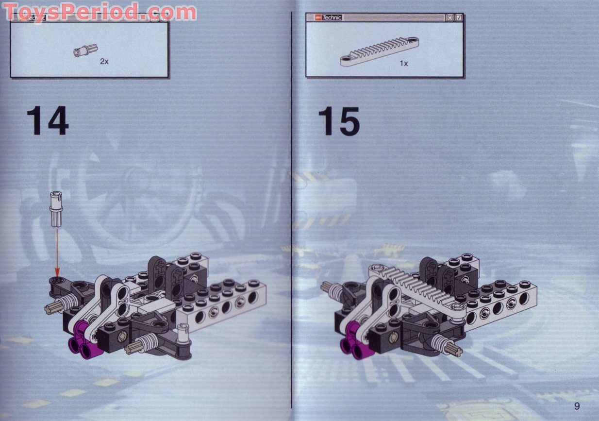 LEGO 5222 Chassis Pack Instructions and Parts List