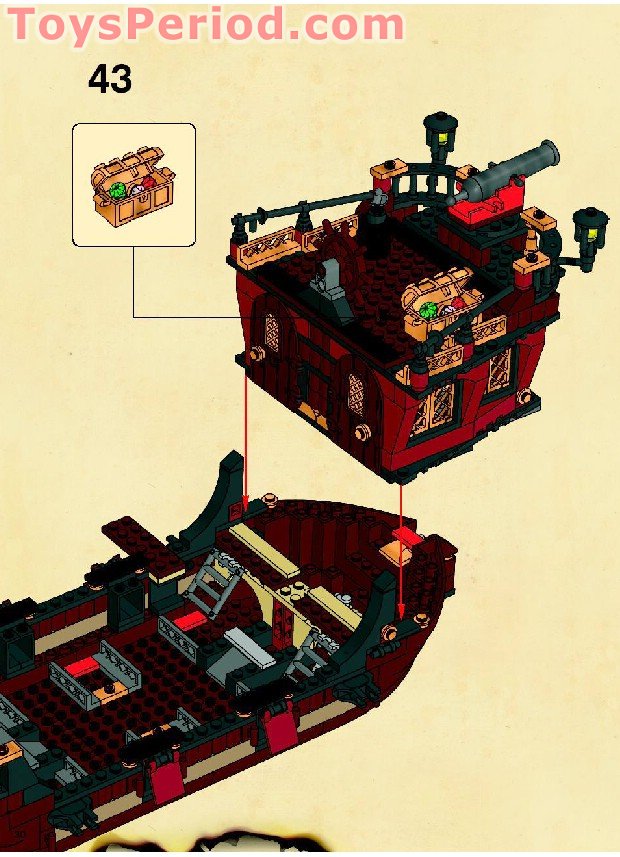 LEGO 6243 Brickbeard's Bounty Instructions and Parts List