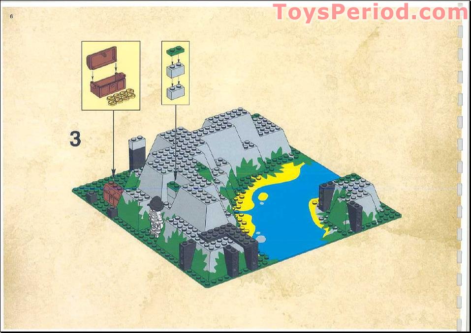LEGO 6281 Pirates Perilous Pitfall Instructions and Parts List