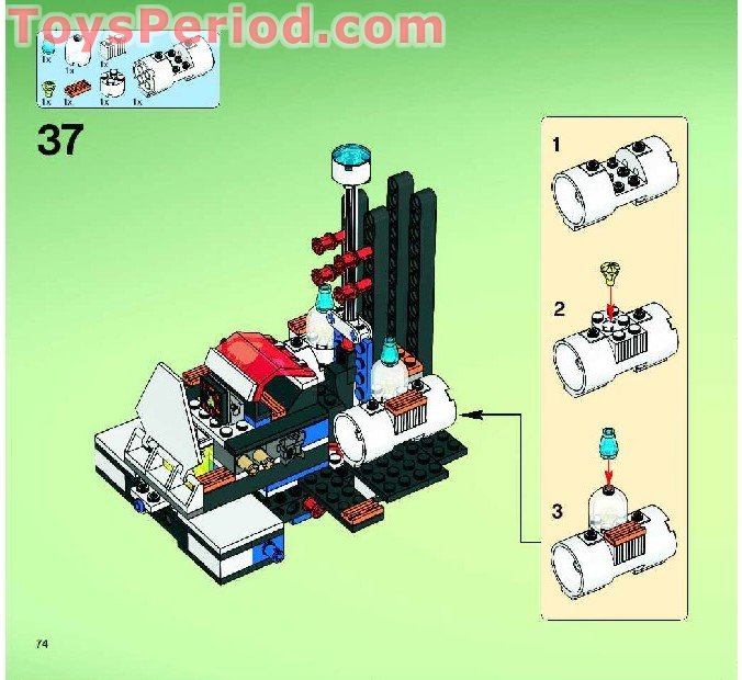 LEGO 7644 MX-81 Hypersonic Operations Aircraft Instructions and Parts List