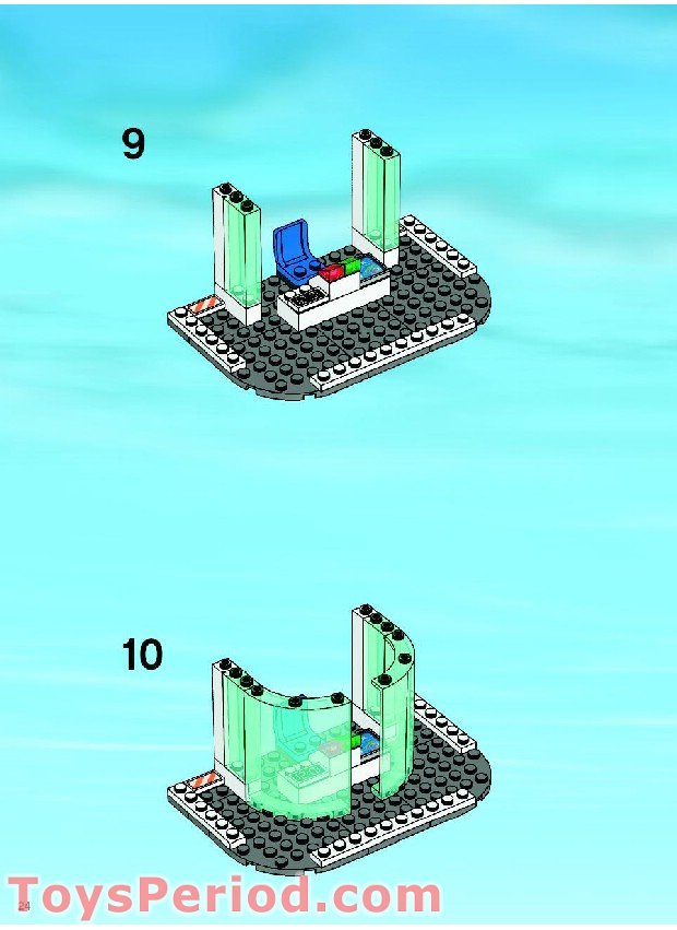 LEGO 7739 Coast Guard Patrol Boat and Tower Instructions and Parts List