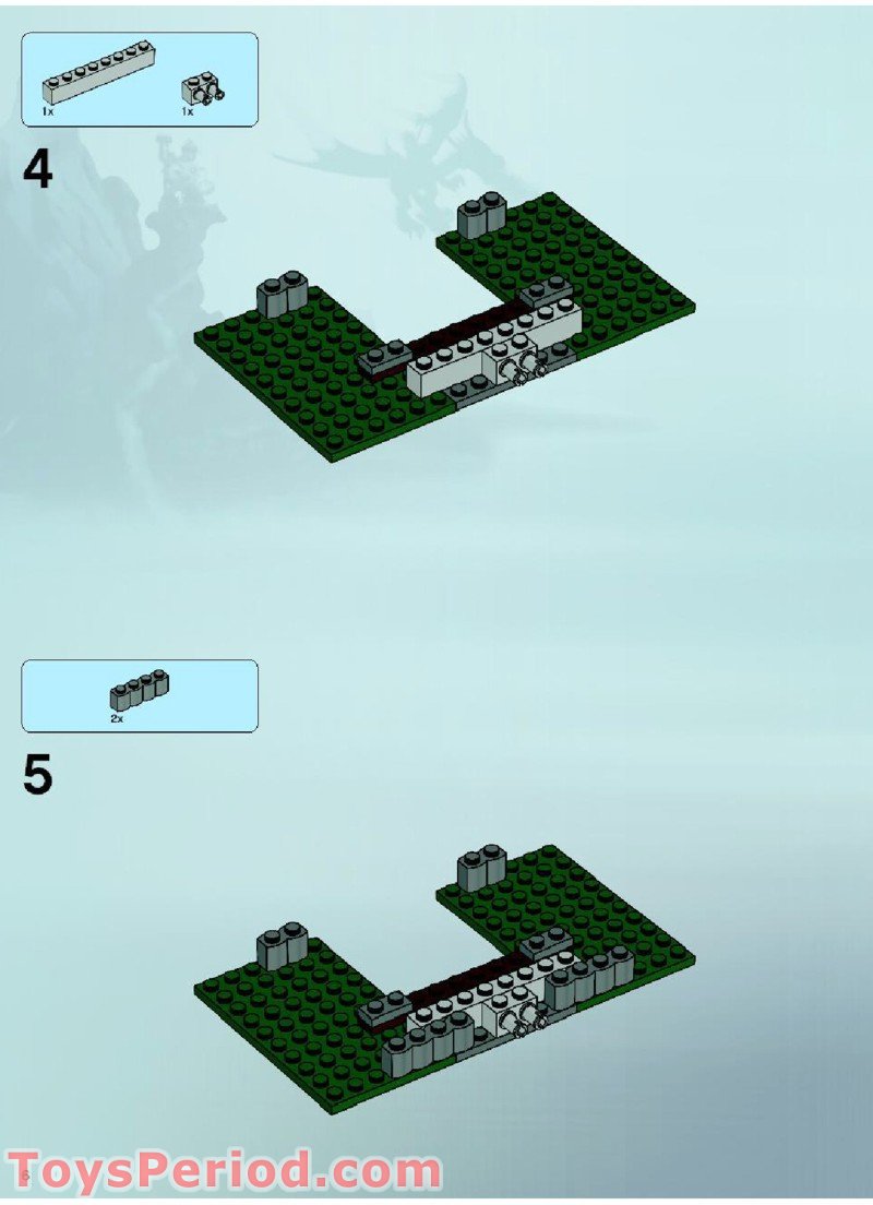 LEGO 7079 Drawbridge Defense Instructions and Parts List