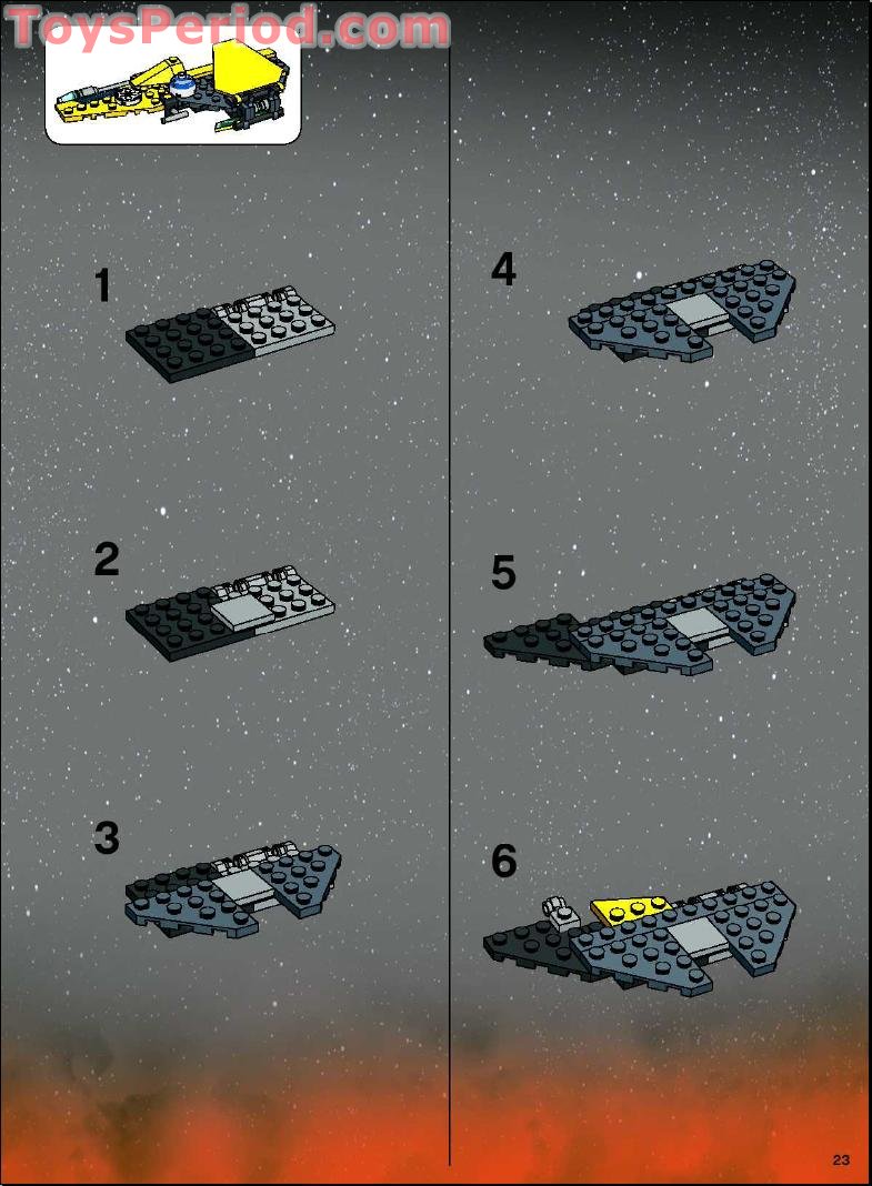 LEGO 7283 Ultimate Space Battle Instructions and Parts List
