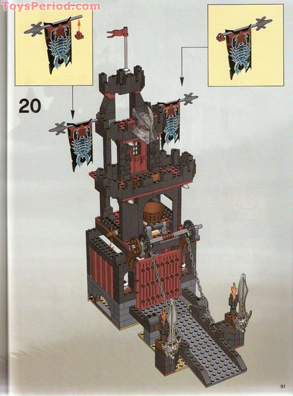 LEGO 8877 Vladek's Dark Fortress Set Parts Inventory and Instructions ...
