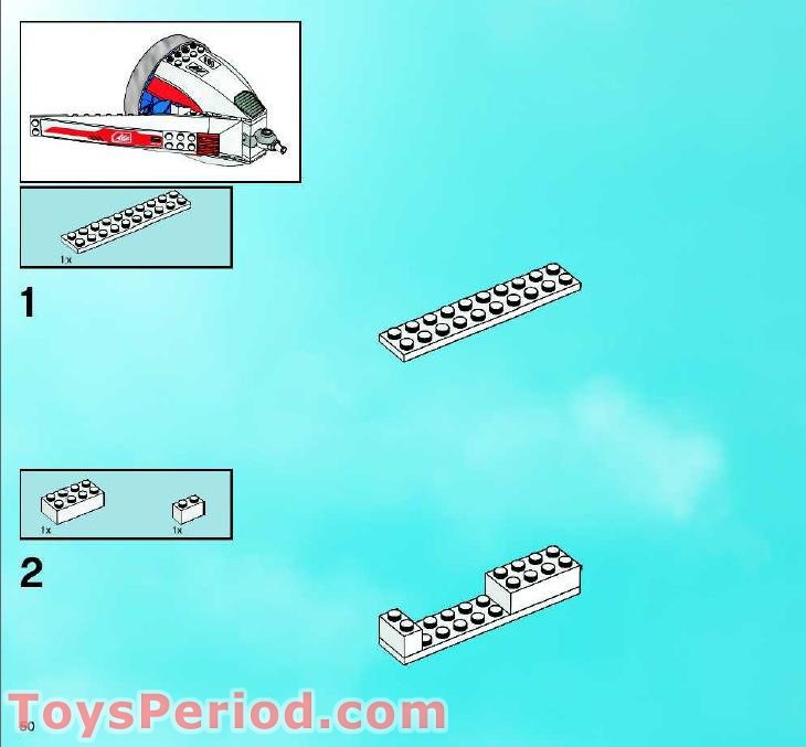 LEGO 8106 Aero Booster Instructions and Parts List