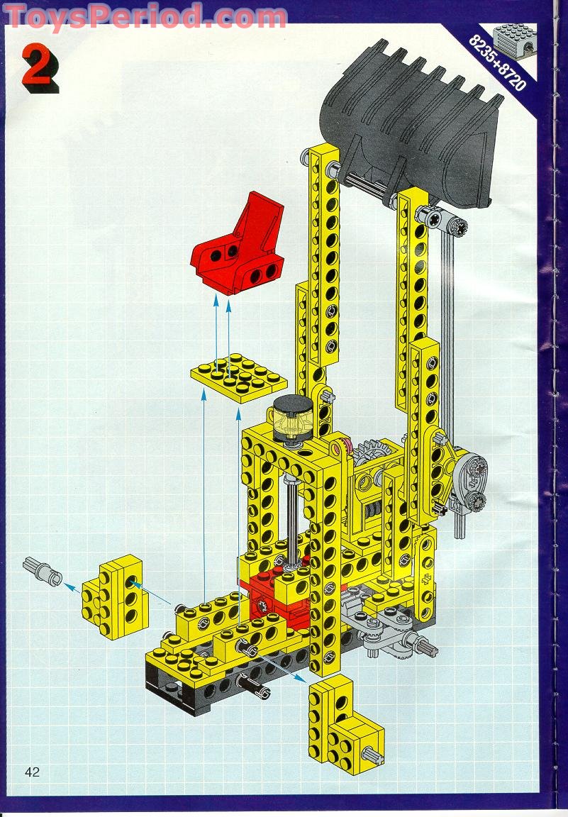 LEGO 8235 Front End Loader Set Parts Inventory and Instructions - LEGO ...