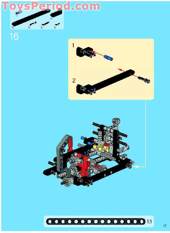 LEGO 8284-1 Dune Buggy or Tractor Instructions and Parts List