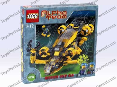 LEGO 4794 Alpha Team Command Sub Instructions and Parts List