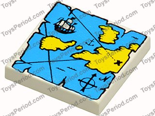 LEGO Sets with Part 3068px9 Tile 2 x 2 with Map Blue and Yellow Pattern