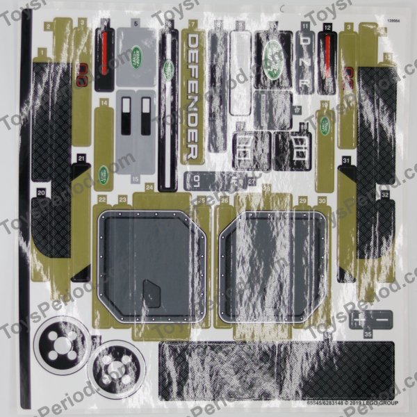 LEGO Sets with Part 42110stk01 Sticker Sheet for Set 42110 - (65545/ ...