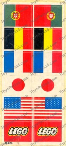 LEGO Sets with Part 939stk02 Sticker Sheet for Set 939 - Sheet 2, Flags ...