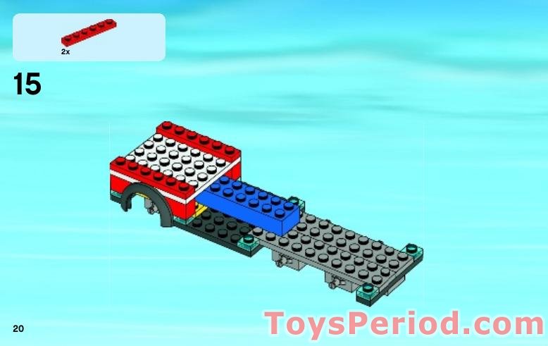 LEGO 60004 Fire Station Instructions and Parts List