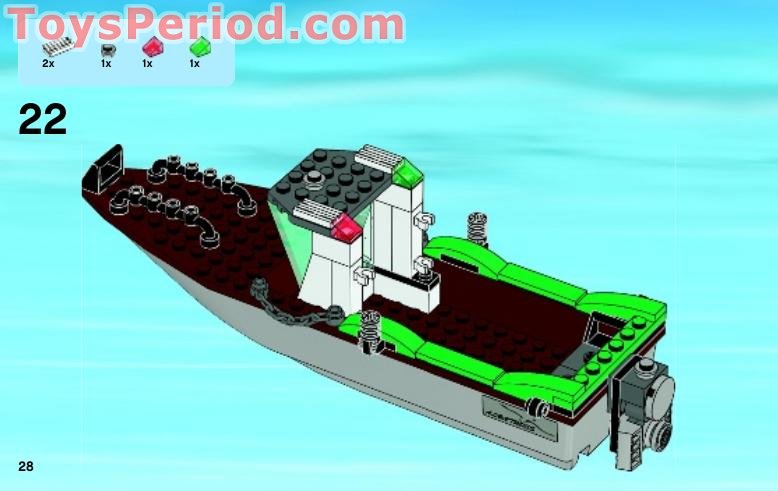 LEGO 60015 Coast Guard Plane Instructions and Parts List