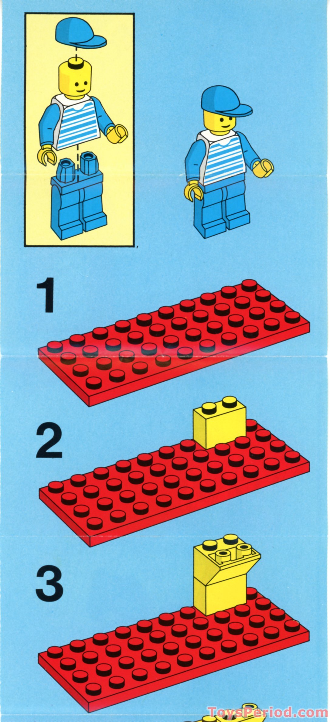LEGO 6613 Telephone Booth Instructions and Parts List