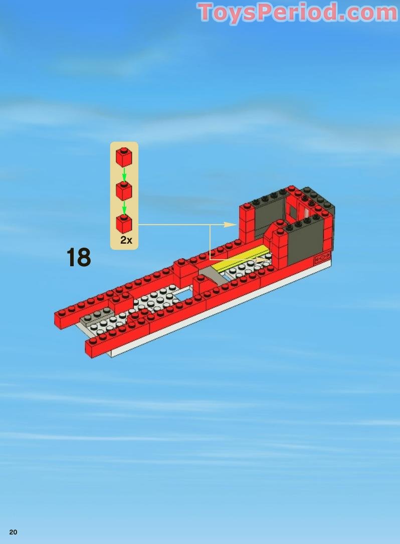 LEGO 7938 Passenger Train Instructions and Parts List