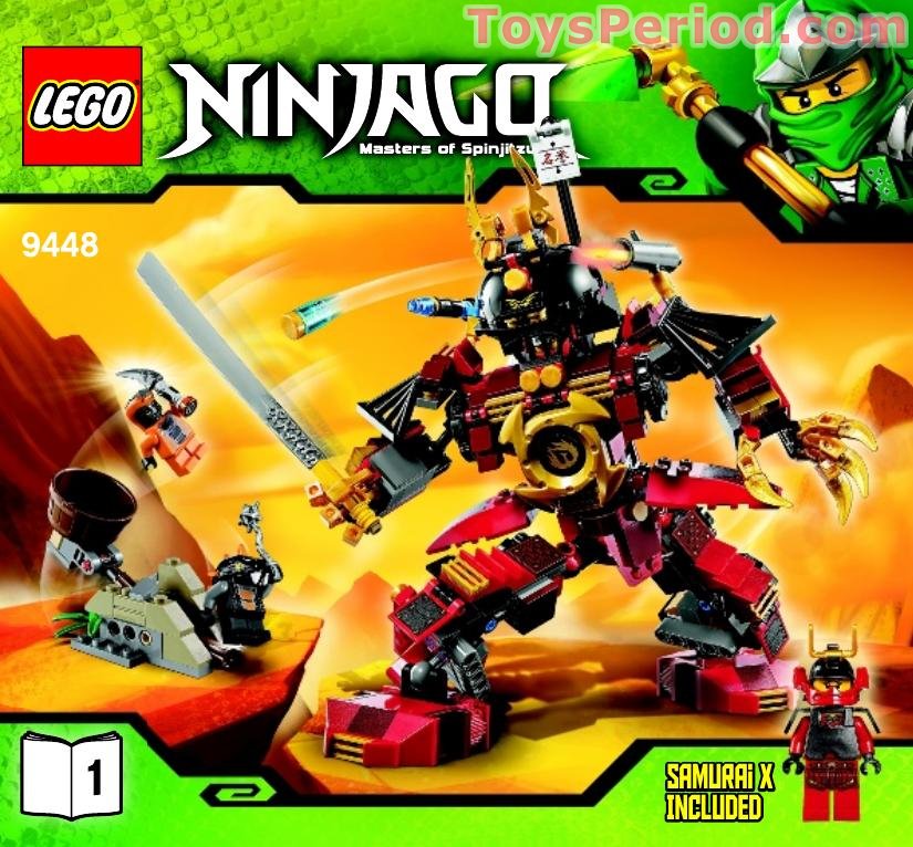 LEGO 9448 Samurai Mech Instructions and Parts List