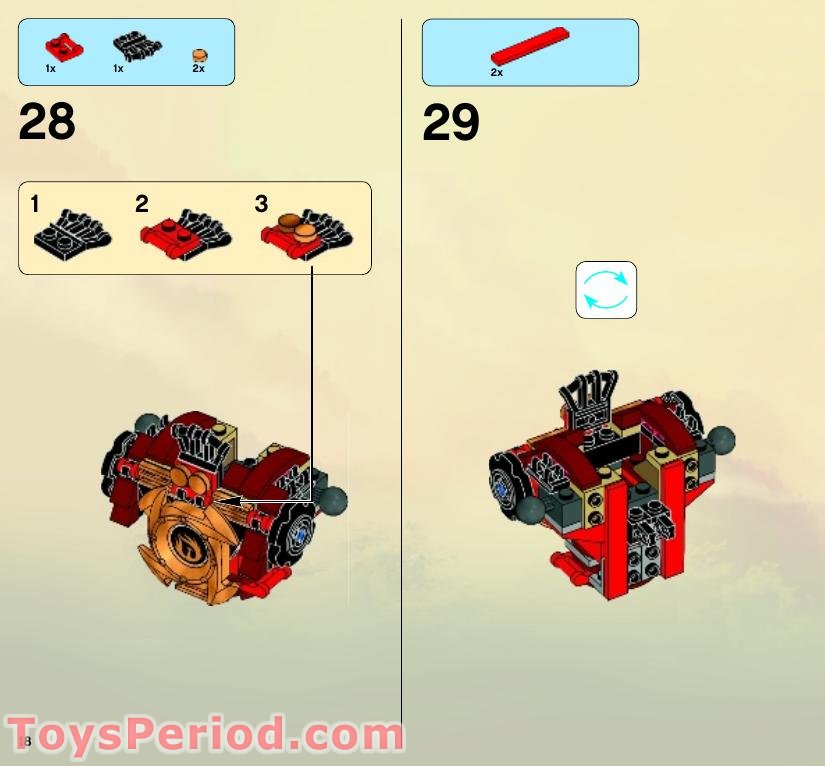 LEGO 9448 Samurai Mech Instructions and Parts List