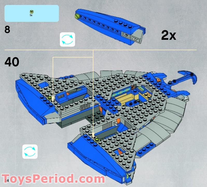 LEGO 9499 Gungan Sub Instructions and Parts List