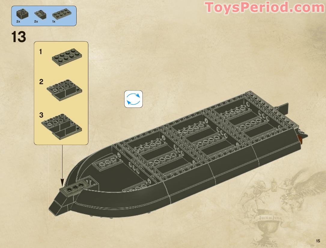 LEGO 4184 The Black Pearl Instructions and Parts List