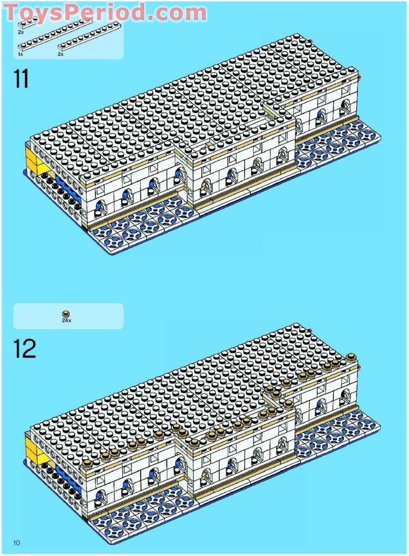 LEGO 10189 Taj Mahal Instructions and Parts List