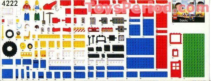 LEGO 4222 Challenger Set 300 Instructions and Parts List