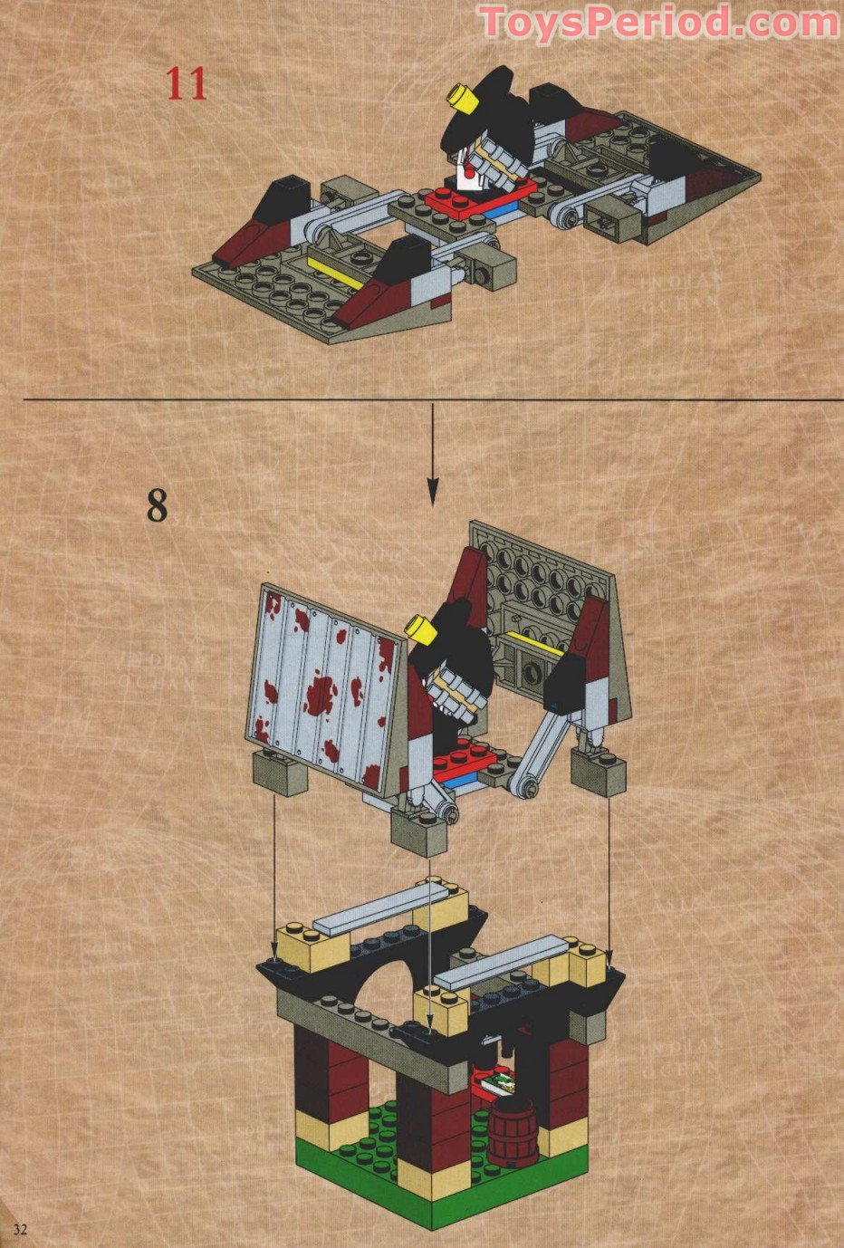 LEGO 5987 Dino Research Compound Instructions and Parts List