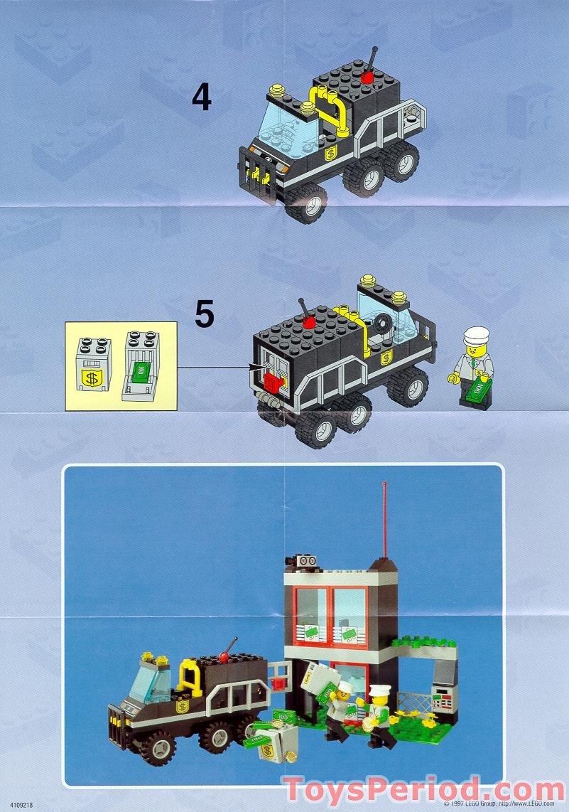 LEGO 6566 Bank Instructions and Parts List