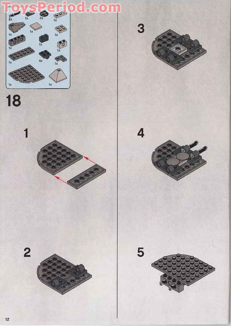 LEGO 7663 Sith Infiltrator Instructions and Parts List