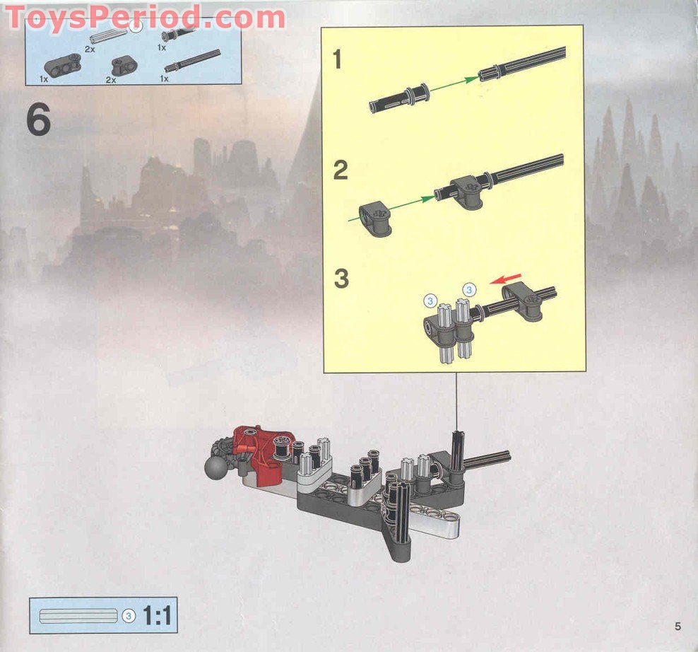 LEGO 8756 Sidorak Instructions and Parts List