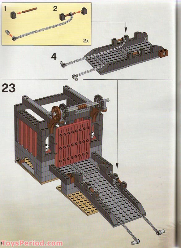 LEGO 8877 Vladek's Dark Fortress Instructions and Parts List