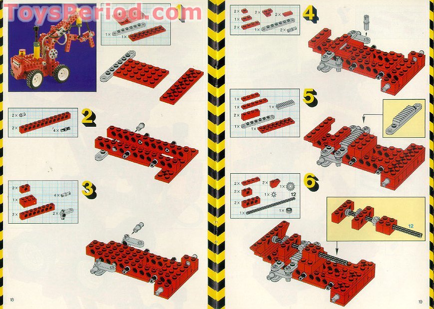 LEGO 8044 Universal Pneumatic Set Instructions and Parts List