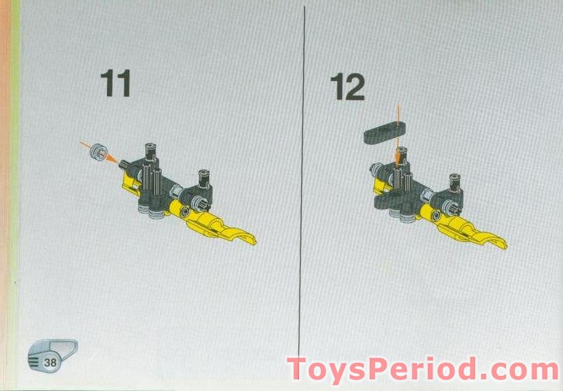 LEGO 8240 Slammer Stunt Bike Instructions and Parts List