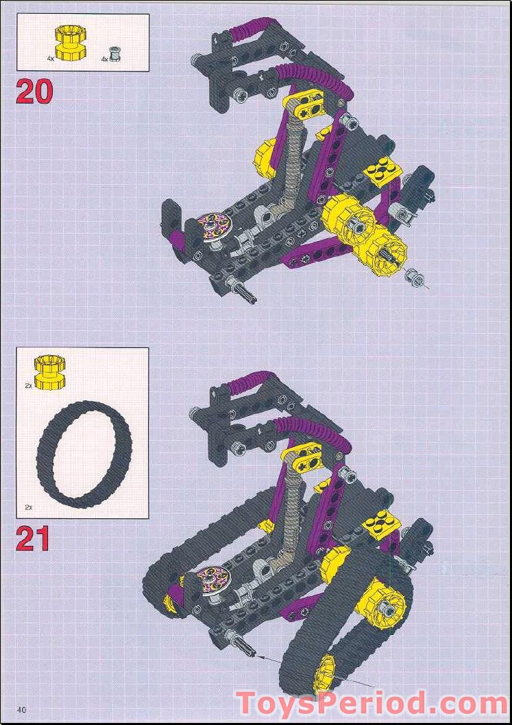 LEGO 8257 Cyber Strikers Instructions and Parts List