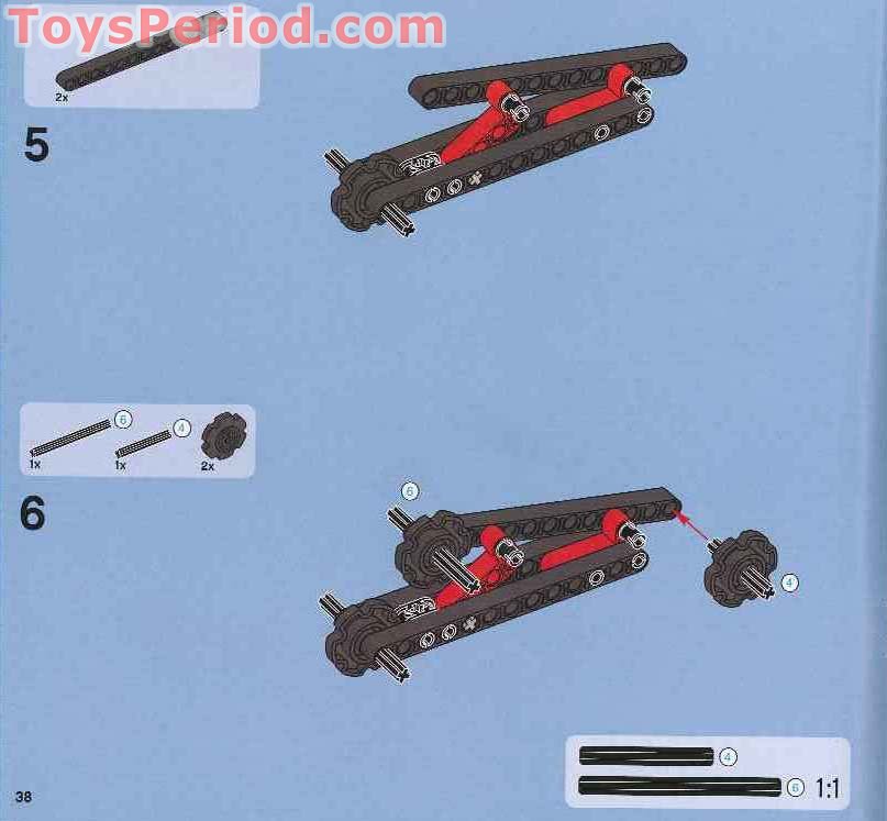 LEGO 8272 Snowmobile Instructions and Parts List