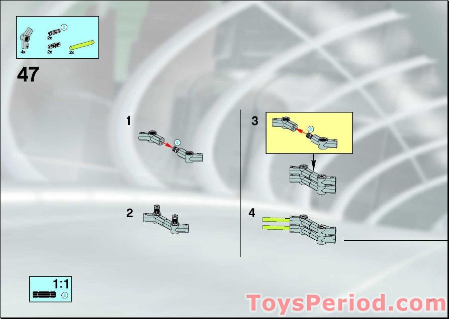LEGO 8366 Supersonic RC Instructions and Parts List