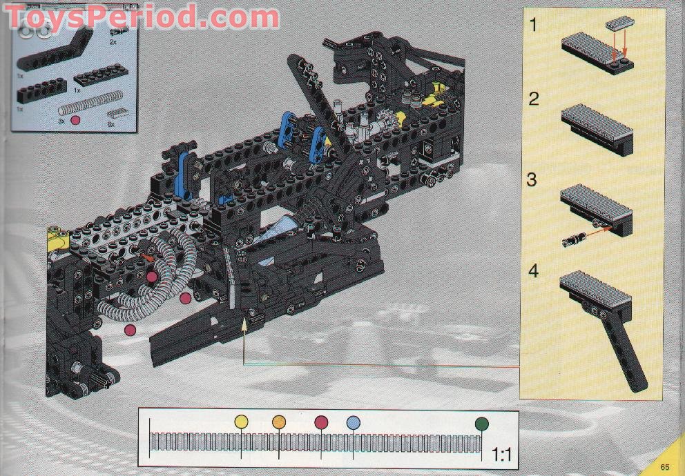 LEGO 8458 Silver Champion Racer Instructions and Parts List