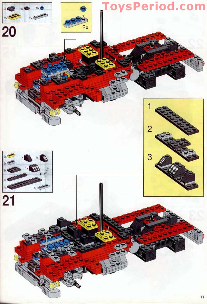 LEGO 5591 Mach II Red Bird Rig Instructions and Parts List