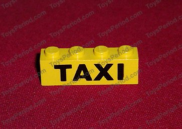 LEGO Sets with Part 3010p45 Brick 1 x 4 with Black 'TAXI' Pattern