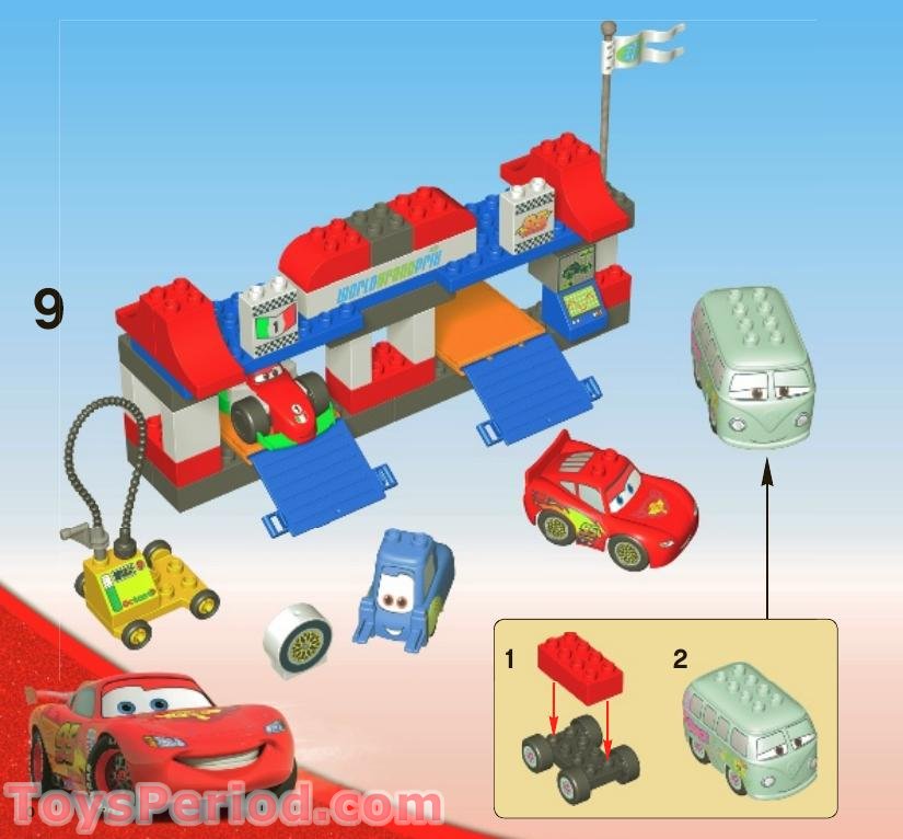 LEGO 5829 The Pit Stop Instructions and Parts List