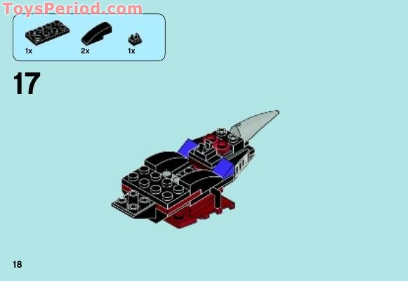 LEGO 70000 Razcal's Glider Instructions and Parts List