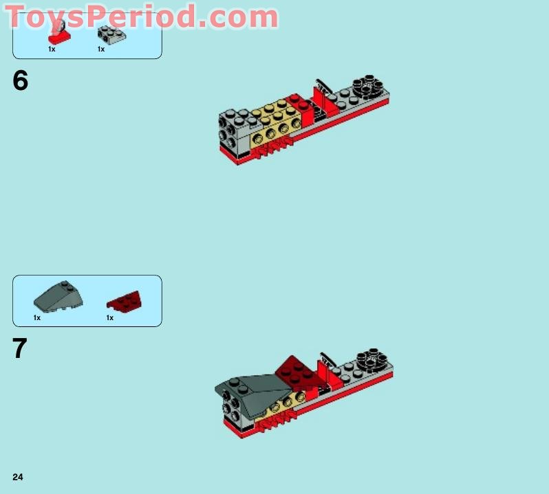LEGO 70004 Wakz' Pack Tracker Instructions and Parts List