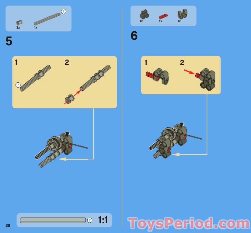 LEGO 8067 Mini Mobile Crane Instructions and Parts List
