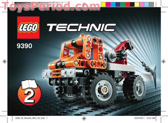 LEGO 9390 Mini Tow Truck Instructions and Parts List
